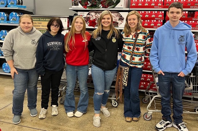Central A&M FFA members shop for Angel Tree – The Breeze-Courier